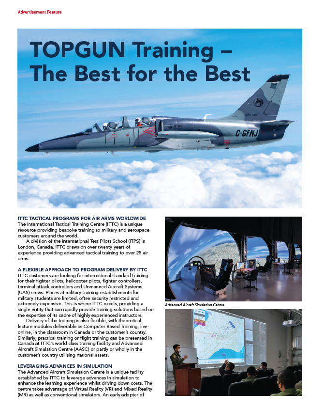 Arabian Aerospace Magazine - ITTC TOPGUN training feature - ITTC